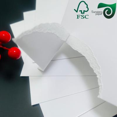 China FSC 255g Single Coated Ivory White Cardboard  High Bulk Low Weight  Ideal For Writing Printing for sale