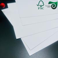 China FSC 2mm Recyclable Double Sided White Ivory Board High Stiffness Cardboard For Garment Hangtags for sale