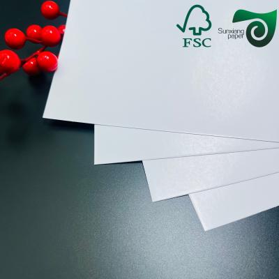 China 640mm 900mm White Double Sided Matt Coated Paper In 250gsm And 300gsm FSC for sale