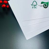 China 300gr 310gr Double Sided Glossy Cardboard Paper 70cm 100cm Kink Resistant for sale