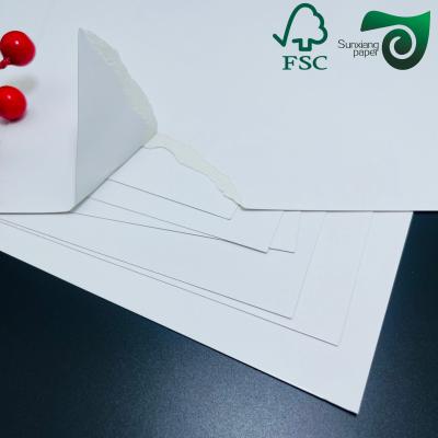 China FSC Certified 250gsm C1S Coated FBB Board 100% Recycled White Ivory Cover Stock for sale