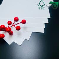 China FSC Certified C1S Art Board 350g  Custom Sheet Sizes For Greeting Cards for sale