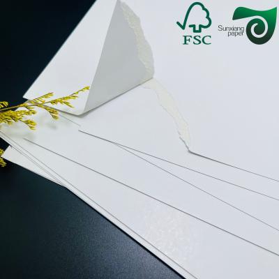 China FSC 1.5mm 1.35mm Ivory Board High Thickness Glossy Smooth White Cardboard For Packaging for sale