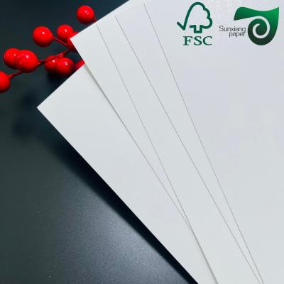 China FSC 210g 220g 230g Food Grade White Oilproof Paper  For Hamburgers   Oily Foods for sale