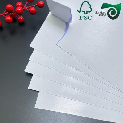 China FSC Certified 290gsm Blue core Double Sided Glossy Laser Printing Paper For Trading Game Cards for sale