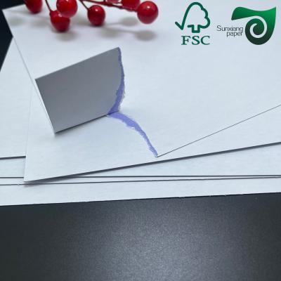 China FSC Certified  280gsm 300gsm 320gsm C2S Blue Black Core Paper  For Game Cards for sale