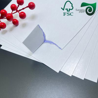 China FSC 330gsm Blue Black Core C2S Double Glossy Poker Playing Card Paper Glossy Art Paper for sale