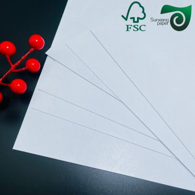 China Double Sided White Matte Coated Art Card 250g  300g 25 36 Inches FSC Glossy Art Paper for sale