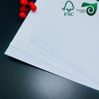 China White C2S Glossy Coated Paper 100% Virgin Wood Pulp For Advertising Brochure Printing for sale