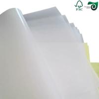 China 62GSM White Glassine Release Paper  Silicone Coated Glassine Paper  For Vinyl Sticker for sale