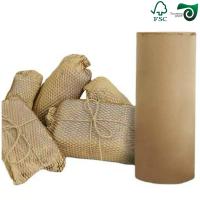 China FSC Certified 100gsm Brown Honeycomb Paper Wrap  Eco Cushion For E Commerce Fragile Items for sale