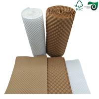 China FSC Certified 50gsm Brown Honeycomb Wrap Eco Friendly Cushioning For E Commerce Fragile Items for sale