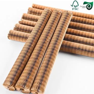 China FSC 50gsm 80gsm Brown Honeycomb Wrap Eco Friendly Cushioning For E Commerce Fragile Items for sale