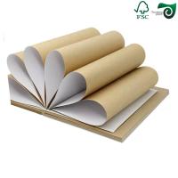 China FSC Certified 350gsm High Density Kraft Paper Sheets Specialized For Food Packaging for sale
