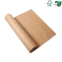 China FSC 30gsm 80gsm Silicone Coated Food Wrapping Paper  Waterproof Non Stick Baking Sheets for sale