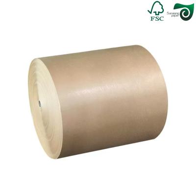 China FSC 1600MM PE Coated Heat Seal Kraft Paper Oil Proof Greaseproof Pallet Liner for sale