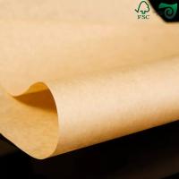 China FSC 160gsm Eco Friendly Unbleached Striped Kraft Paper Rolls For Flower Packing for sale