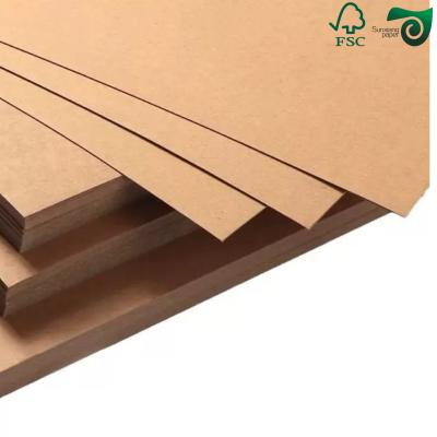 China FSC Certified 250gsm Virgin Brown Kraft Wrapping Paper Rolls  For Custom Wrapping Boxes for sale