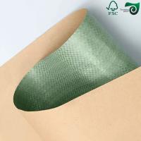 China FSC 70gsm 80gsm Brown Semi Extensible Sack Kraft Paper Roll 97cm Width For Cement Bag for sale