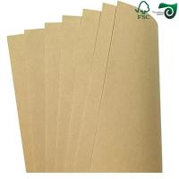 China FSC Certified Natural Kraft Paper 90gsm 100gsm For Grocery Bags Packaging for sale