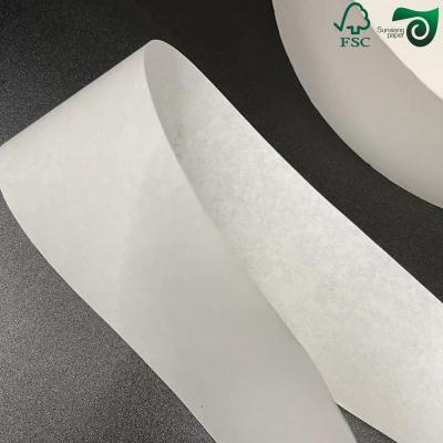 China Food Grade White Kraft Straw Wrapping Paper With A Grammage Of Either 24gsm For Wrapping Straws for sale