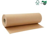 China 80g Natural Brown Wet Strength Packaging Kraft Wrapping Board FSC Kraft Liner Paper for sale