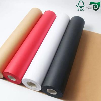 China FSC 0.55mm Tear Resistant Colorful Washable Tex Kraft Paper Fabric For Jacron Labels for sale