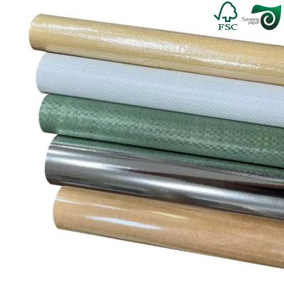 China FSC Expansible Sack Kraft Paper Sheets  80gsm 90gsm Ideal For Cement Bag Production for sale