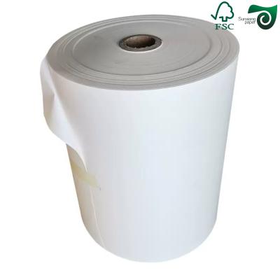 China FSC Certified Virgin White Kraft Paper Rolls  200gsm Ideal For Paper Bag Production for sale