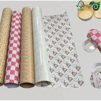 China FSC Certified White Kraft Baking Wrapping Paper 25gsm 30gsm For Cake Packaging for sale