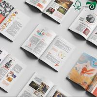 China White C2S Glossy Coated Paper 100% Virgin Wood Pulp For Advertising Brochure Printing for sale