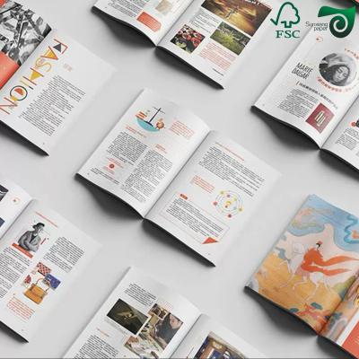 China White C2S Glossy Coated Paper 100% Virgin Wood Pulp For Advertising Brochure Printing for sale