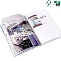 China FSC C2S Glossy Couche Paper 100% Virgin Wood Pulp For Magazines Notebook Covers for sale