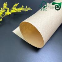 China FSC 40gsm Brown Double Sided Silicone Baking Parchment Jumbo Oil Proof Paper Hamburger Paper for sale