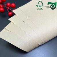 China FSC 45gsm One‑Side Glossy MG Brown Kraft Paper Food Grade Wrapping Paper for sale