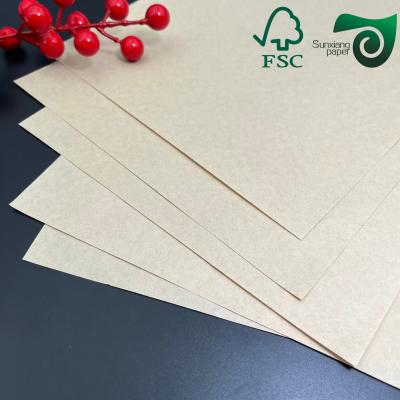 China FSC 45gsm One‑Side Glossy MG Brown Kraft Paper Food Grade Wrapping Paper for sale
