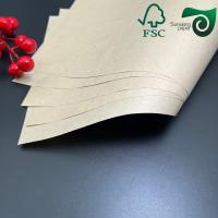 China 60gram 30in Kraft Paper Board 1 Side MG Pure Brown Ribbed Kraft Paper For Package for sale