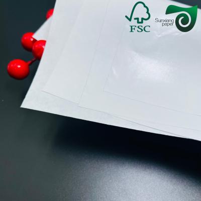 China FSC 100gsm 120gsm Natural White Kraft Paper 1200mm Width For Grocery Shopping Bags for sale