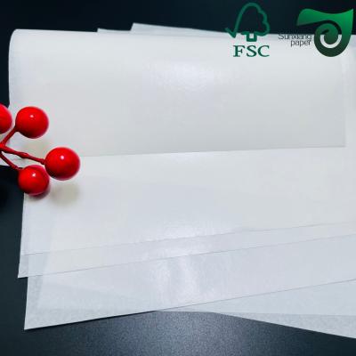 China FSC 50gsm Food Grade Silicone Oil Paper Greaseproof High Temp Resistant Baking Paper for sale