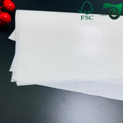 China FSC 42gsm 45gsm Greaseproof Resistant Paper For Burger Food Packing for sale