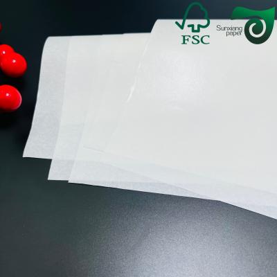 China FSC  PFAS Free 45g 50g Kit7 Kit8 Uncoated Food Wrapping Paper High Temp Resistant for sale