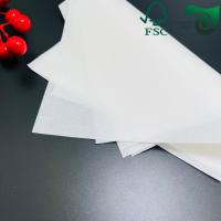 China FSC White Greaseproof Paper Roll  325mm 650mm Width Food Grade Packaging for sale