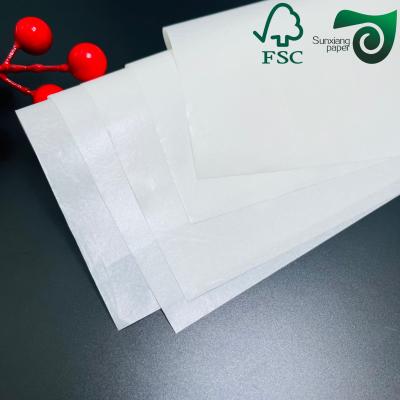 China FSC Double Sided Silicone Baking Parchment Paper 30gsm 40gsm Jumbo Rolls Kraft Paper Board for sale