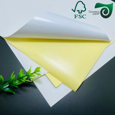 China 70gsm 80gsm Wet Strength Label Paper White Blank For Beverage Label Printing for sale