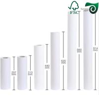 China 20lb 80gsm White Log Pulp CAD Bond Paper For Engineering Design Drawing for sale