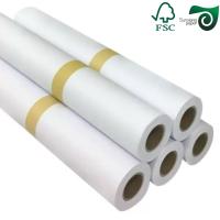 China 20lb 80gsm White Log Pulp CAD Bond Paper For Engineering Design Drawing for sale
