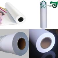 China FSC White Bond Paper CAD Inkjet Printing Rolls 20lb 80gsm 24
