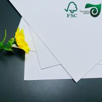 China FSC 1mm Grey Cored Dual Sided White Cardstock Matte Surface With Superior Ink Absorption for sale