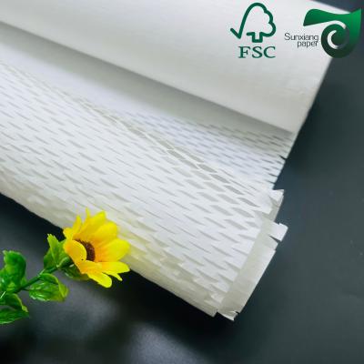 China FSC Certified 80gsm Red  White Honeycomb Wrap  Eco Protection For Fragile E Commerce Goods for sale