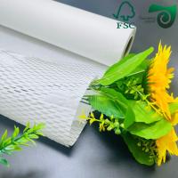 China FSC Certified 80gsm Brown Honeycomb Paper Wrap Eco Cushion For E Commerce Fragile Items for sale
